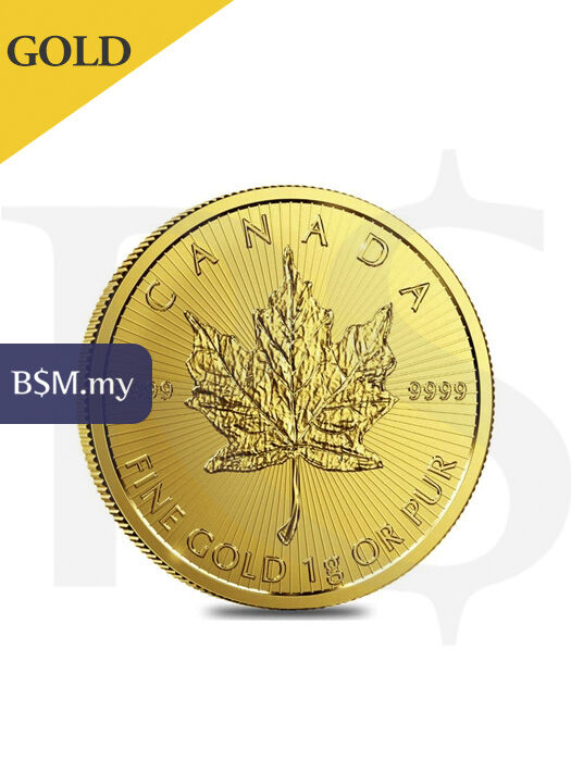 Shop RCM MapleGram25™ 9999 Gold Coin 1 gram: High-Quality with Live ...
