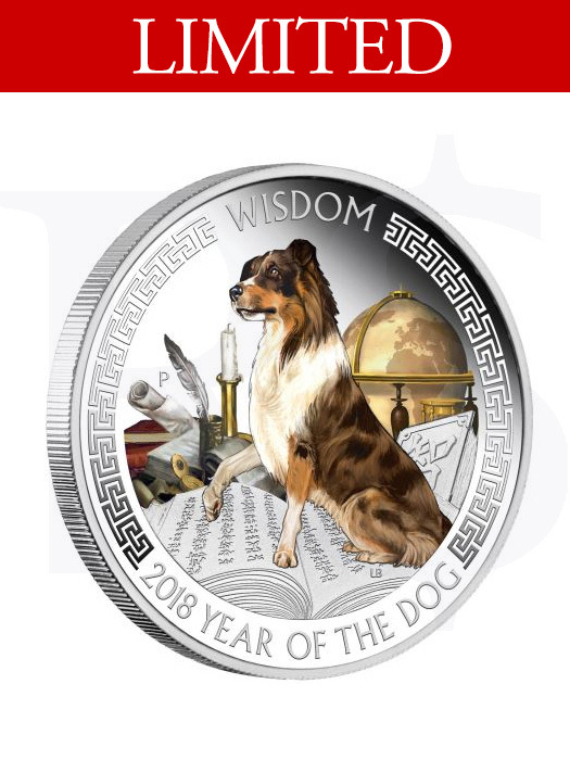 Shop 2018 Perth Mint Dog Wealth / Wisdom 1 oz Silver Proof Coin: High ...