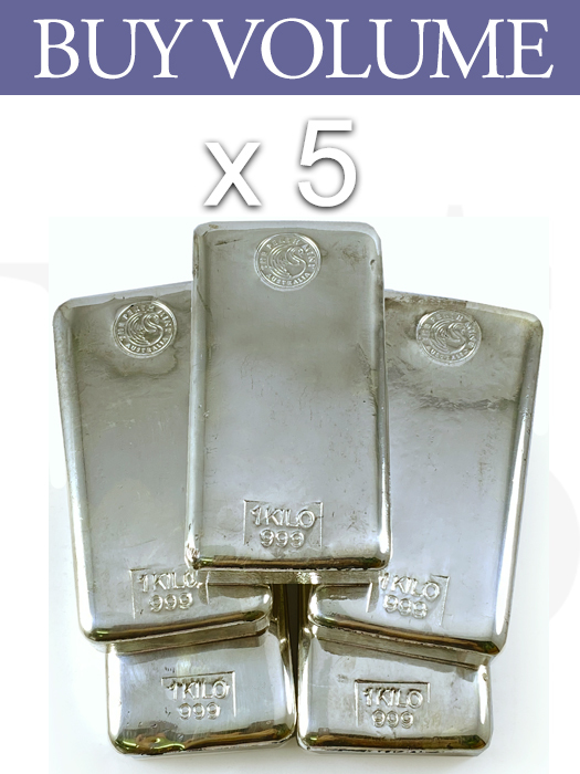 Shop Buy Volume: 5 or more Perth Mint 999 Silver Kilo Bar: High-Quality ...